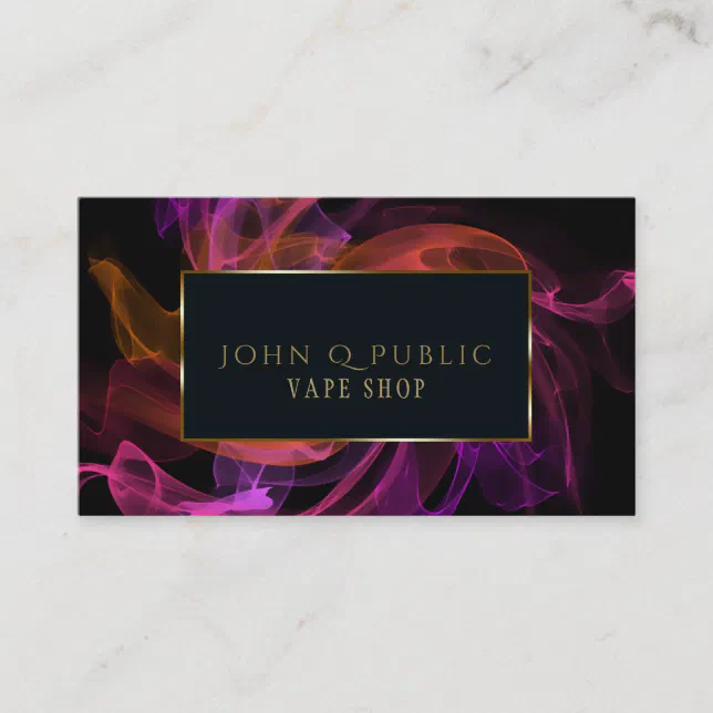 Blacklight Vapor for Vape Shops Business Card | Zazzle