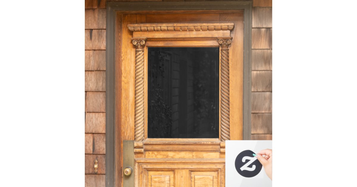 Blackout | Solid Black Dark Blockout Privacy Window Cling | Zazzle