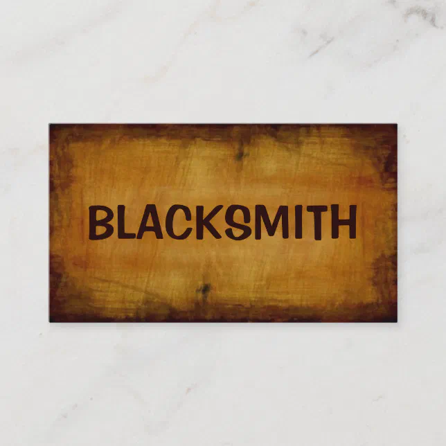 Blacksmith Antique Business Card | Zazzle