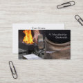 Blacksmith at a forge business card | Zazzle