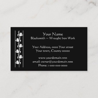 Blacksmith at work with forge business card | Zazzle
