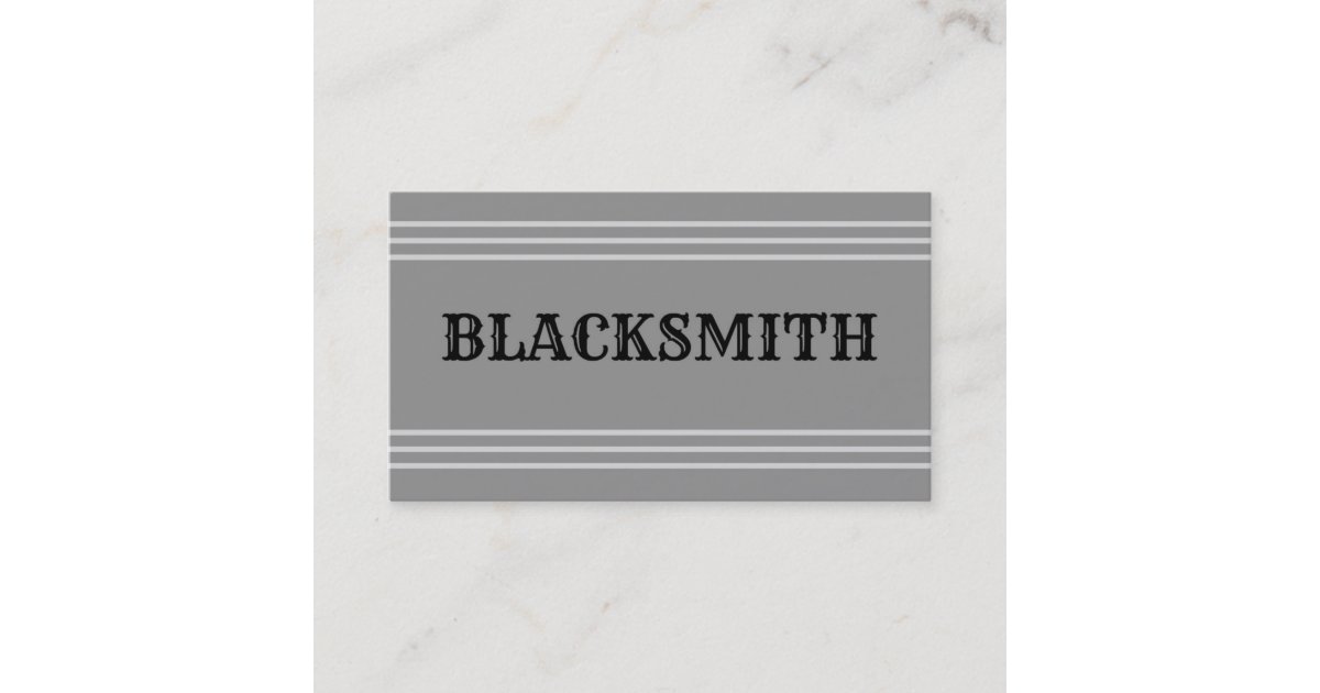 Blacksmith Business Card | Zazzle