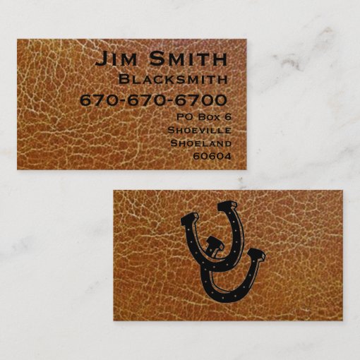 Blacksmith Business Card | Zazzle