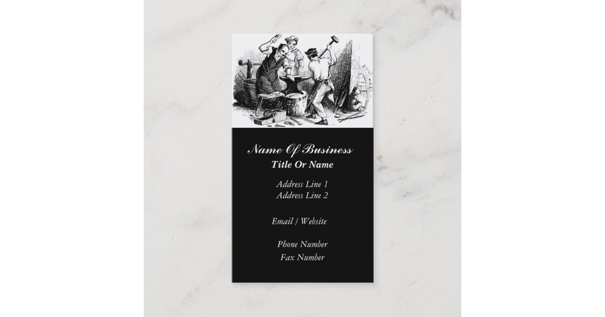 Blacksmith Business Card | Zazzle