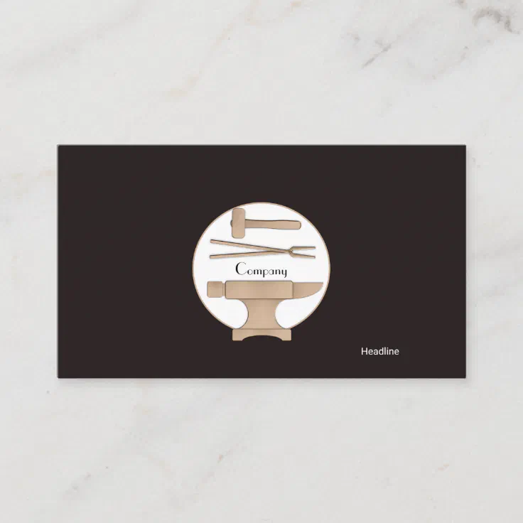 Blacksmith Business Card | Zazzle