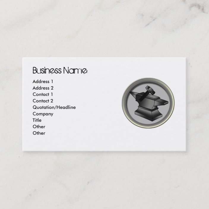 Blacksmith Business Cards | Zazzle.com