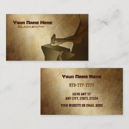 Blacksmith Business Cards | Zazzle