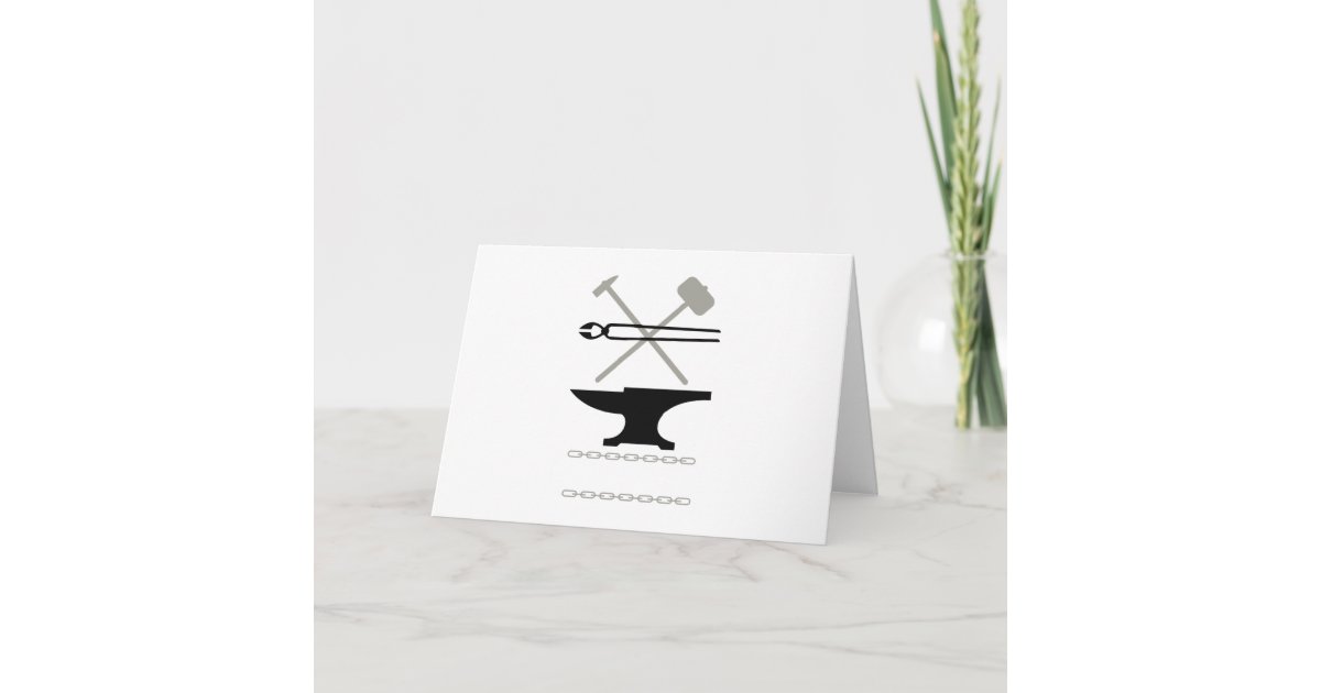Blacksmith Card | Zazzle