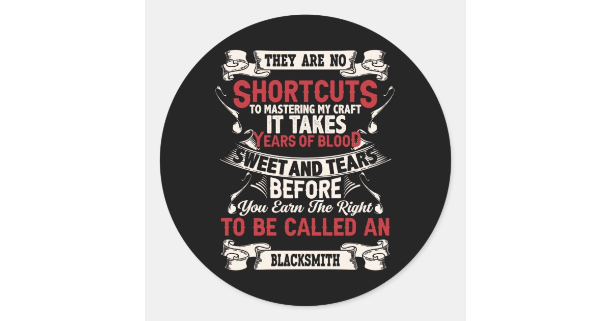 Blacksmith Classic Round Sticker | Zazzle