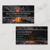 Blacksmith Forge Photo Business Card | Zazzle