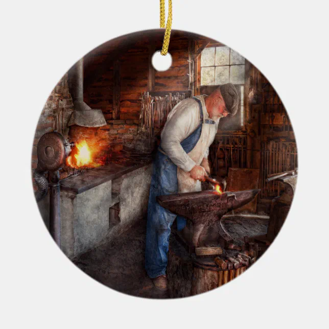 Blacksmith - The Smith Ceramic Ornament | Zazzle