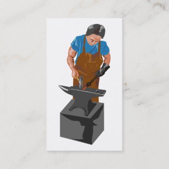 Blacksmithing Business Card | Zazzle