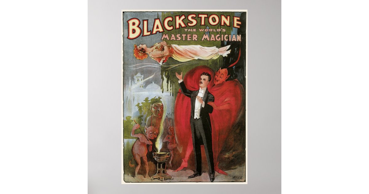 Blackstone, The World's Master Magician, 1934 Poster | Zazzle