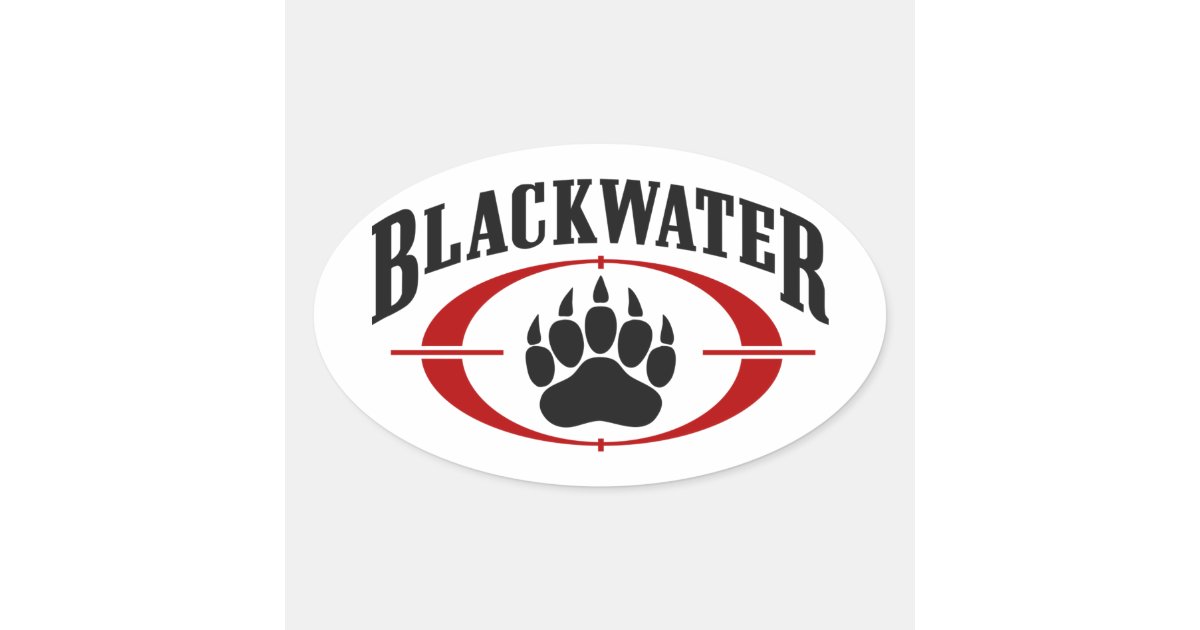 Blackwater Oval Sticker | Zazzle