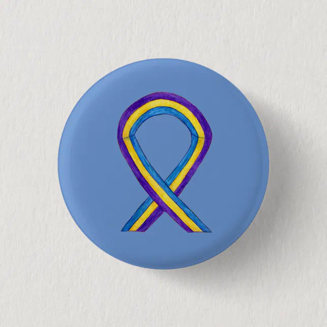 Bladder Cancer Awareness Ribbon Custom Pin Buttons | Zazzle