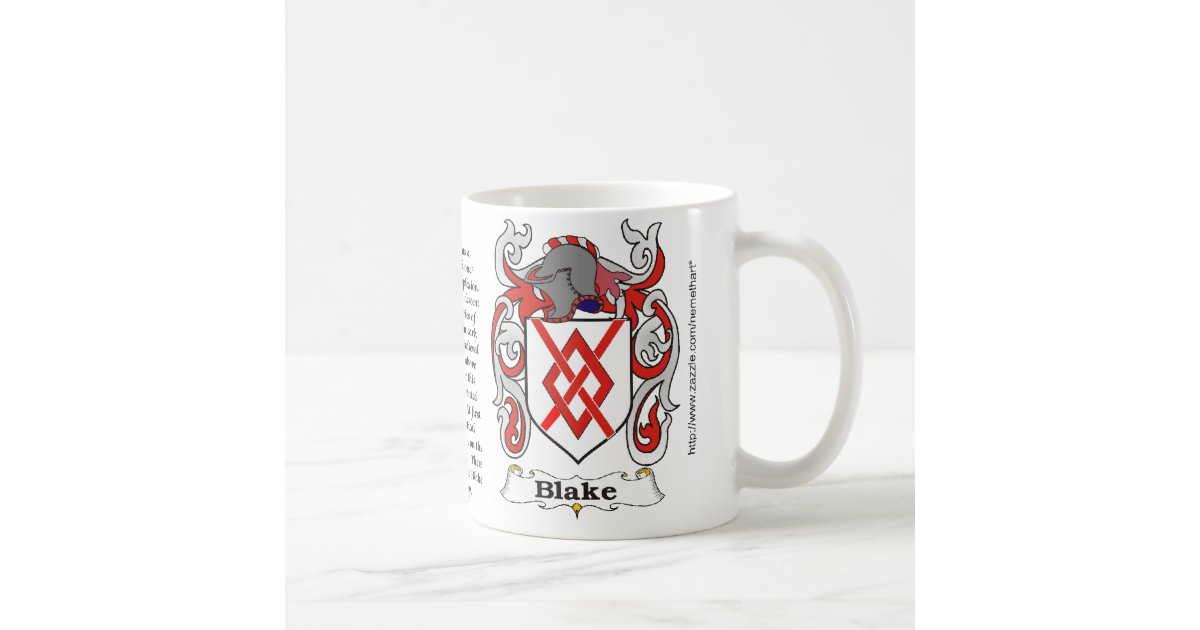 Blake Family Coat of Arms mug | Zazzle