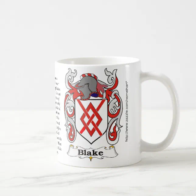 Blake Family Coat of Arms mug | Zazzle