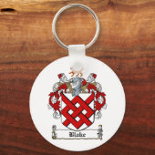 BLAKE FAMILY CREST - BLAKE COAT OF ARMS KEYCHAIN | Zazzle