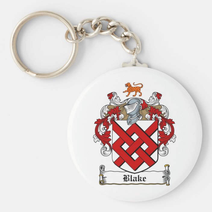 BLAKE FAMILY CREST - BLAKE COAT OF ARMS KEYCHAIN | Zazzle.com