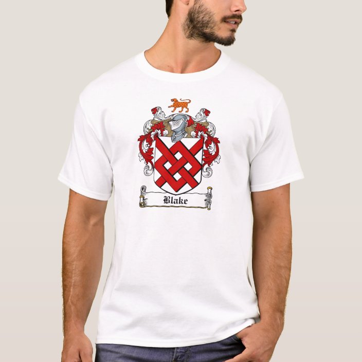 BLAKE FAMILY CREST - BLAKE COAT OF ARMS T-Shirt | Zazzle.com