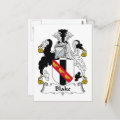 Blake Family Crest Postcard | Zazzle