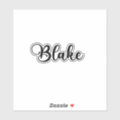 Blake Name - Handwritten Calligraphy Sticker | Zazzle