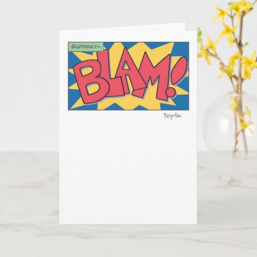 BLAM! CARD | Zazzle