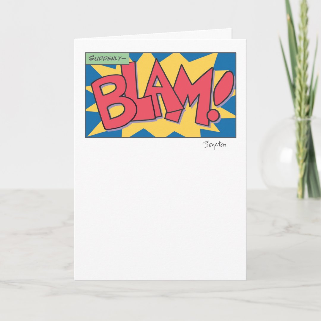 BLAM! CARD | Zazzle