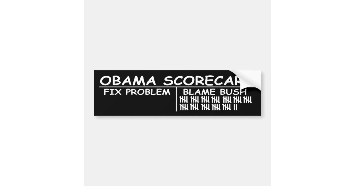 Blame Bush Bumper Sticker | Zazzle