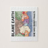 Blame Earth She Has Many Faults (Plate Tectonics) Jigsaw Puzzle | Zazzle