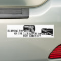 Blaming the Gun Bumper Sticker | Zazzle