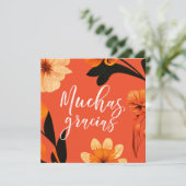 Blank 5.25" Flat Square Thank You Card Spanish | Zazzle