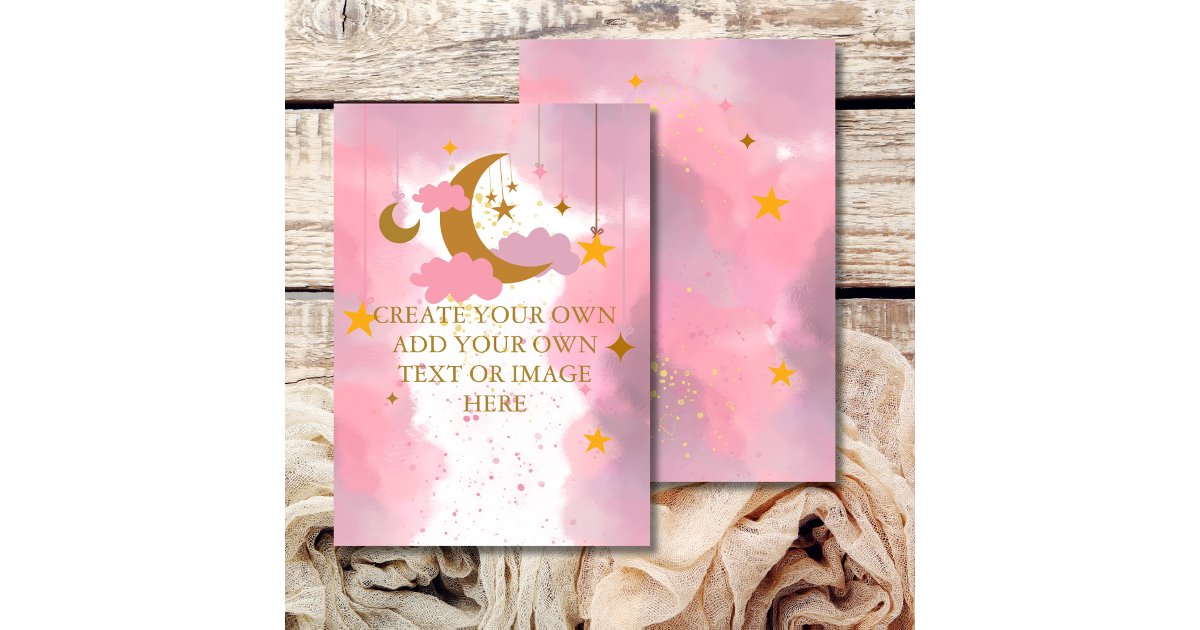 Blank Add Your Own DIY Twinkle Twinkle Little Star Invitation | Zazzle
