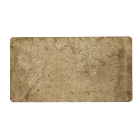 Blank Aged Distressed Paper, Dark Rustic Antique Label | Zazzle.com