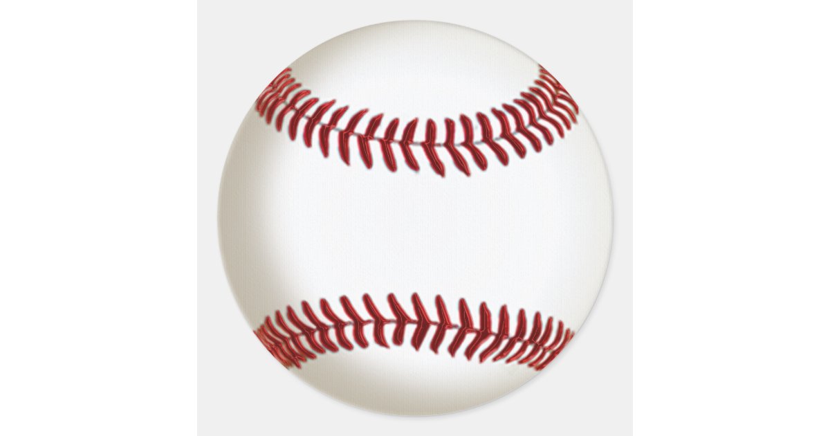 Blank BASEBALL Stickers for Handwritten Stickers | Zazzle