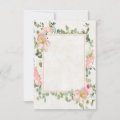 Blank budget Pretty pink floral frame wedding Inv Invitation | Zazzle