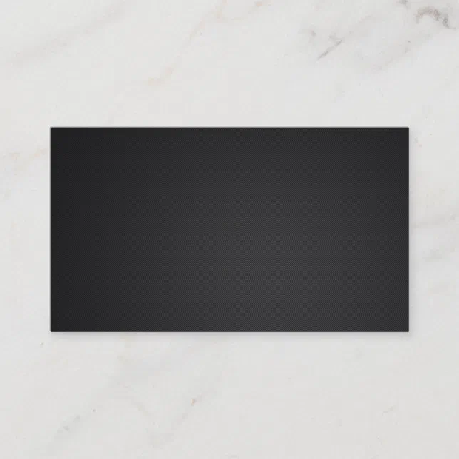 Blank carbon fiber design business card | Zazzle