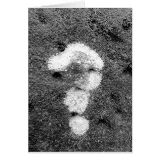 Question Mark Cards - Greeting & Photo Cards | Zazzle