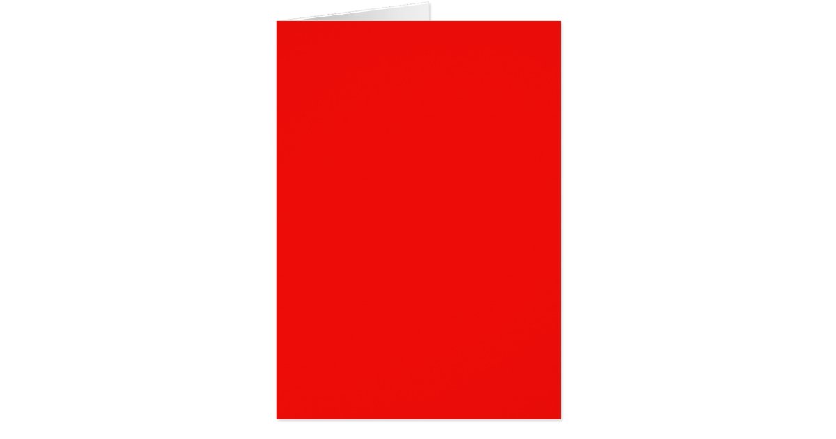 Blank Card with Bright Red Background | Zazzle