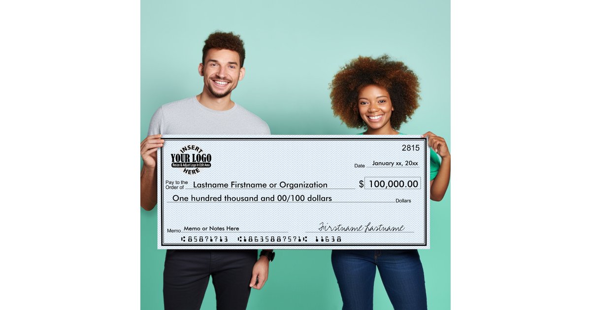 Blank Check for Sweepstakes & Awards Poster | Zazzle