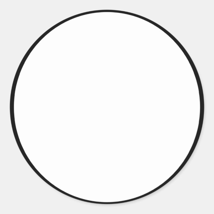 Blank Circle - Add Your Text Classic Round Sticker | Zazzle.com