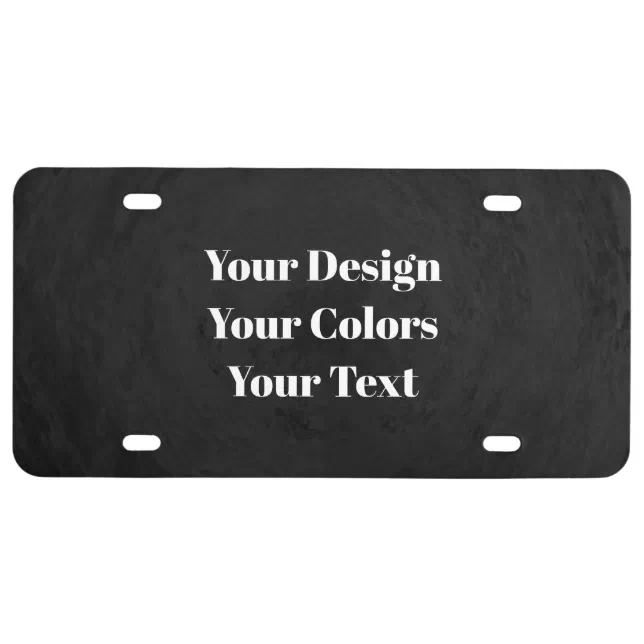 Blank - Create Your Own Custom License Plate | Zazzle