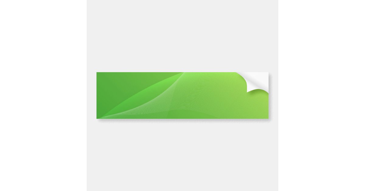 BLANK CREATE YOUR OWN GREEN BUMPER STICKER | Zazzle