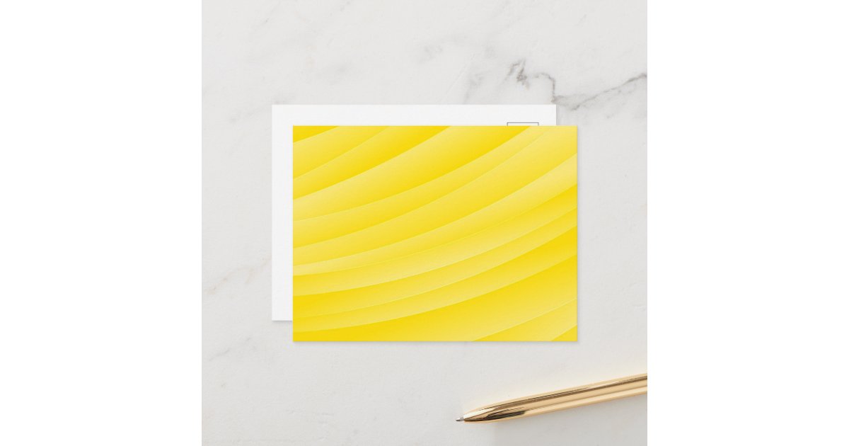 BLANK CREATE YOUR OWN YELLOW POSTCARD | Zazzle