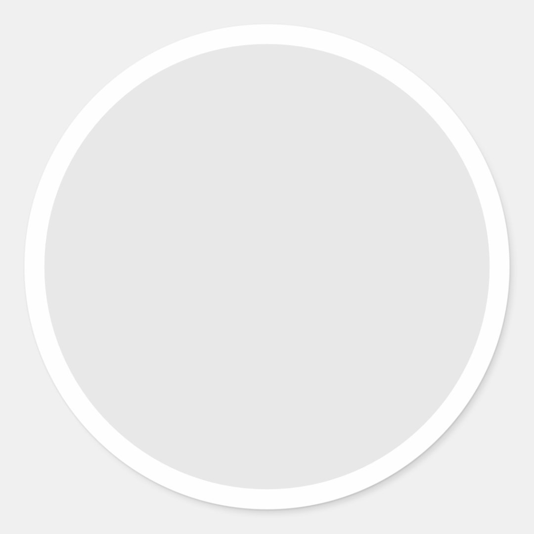 Blank Custom Color Classic Round Sticker | Zazzle