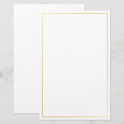 Blank Custom Color Stationery | Zazzle