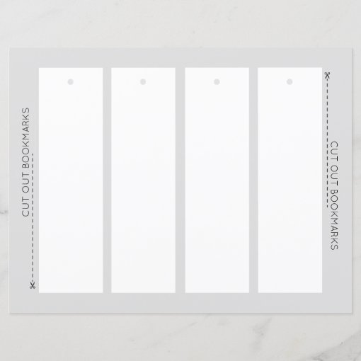 Blank Design Your Own Bookmark Template | Zazzle