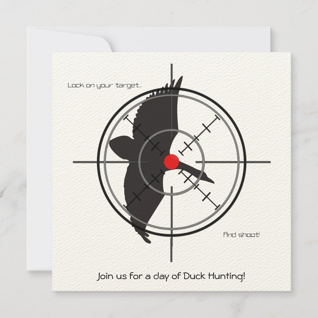 Blank Duck Hunting Invitations (add your texts) | Zazzle