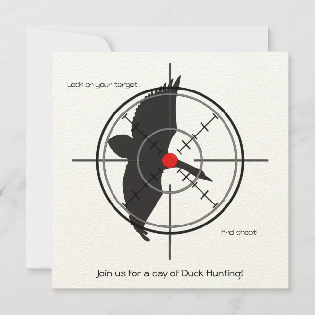 Blank Duck Hunting Invitations (add your texts) | Zazzle