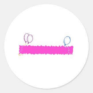 Happy Birthday Banner Stickers | Zazzle